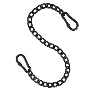 excelfu hanging chair chain with two carabiners, heavy duty 400lb capacity hanging kits for hammock, sandbag, hanging chair indoor outdoor