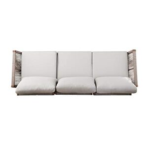 SEI Furniture Brendina Outdoor Sofa, Natural, White