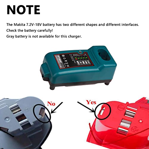 Replacement Power Tool Battery Charger for Makita 7.2V-18V 2.5A NI-CD&NI-MH Battery DC7100/DC1410/DC711/DC9700/DC9710/DC18RA/DC18SE