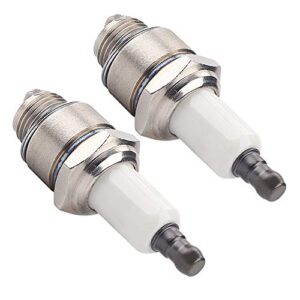 powtol (pack of 2) rj19lm spark plug for briggs & stratton 796112 802592 5095k champion j19lm (868)