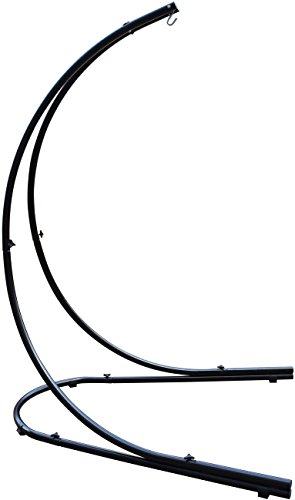 Sorbus Hammock Chair Stand Hanging Chair Stand- Heavy Duty Steel Sensory Swing Stand- Weather & Rust Resistant Arc Stand- Adjustable Portable Stand 330lbs - Tree,Lounger,Air Porch,Indoor/Outdoor,Yard