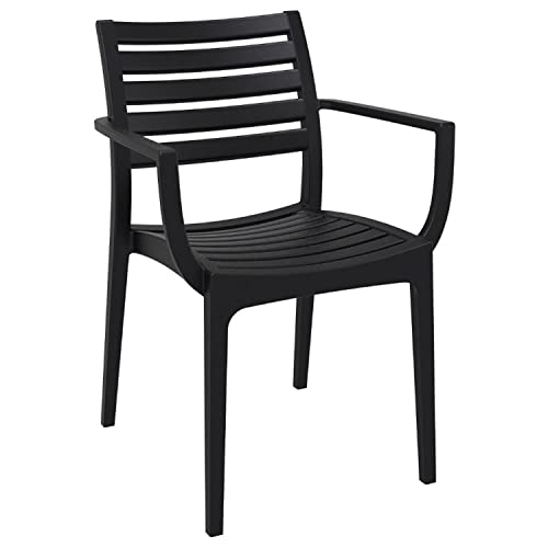 Artemis Resin Arm Chair Black