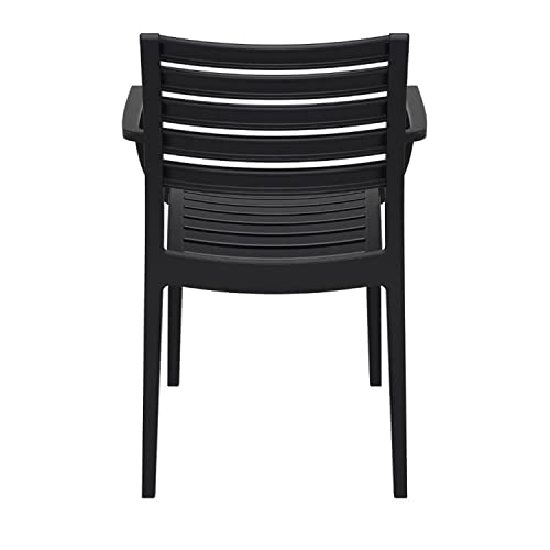 Artemis Resin Arm Chair Black