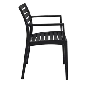 Artemis Resin Arm Chair Black