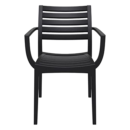 Artemis Resin Arm Chair Black