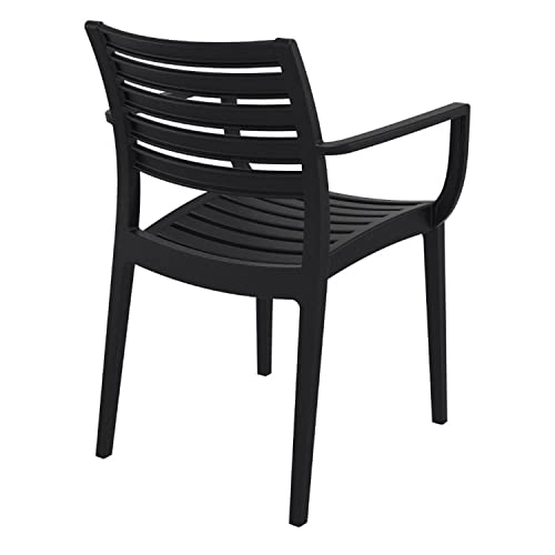 Artemis Resin Arm Chair Black