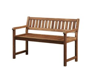 linon justice catalan bench, teak