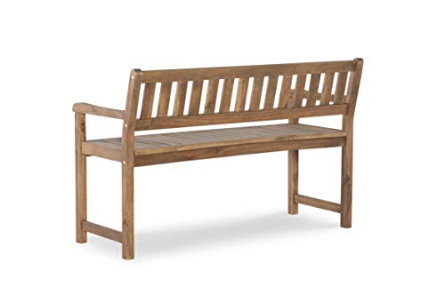 Linon Justice Catalan Bench, Teak