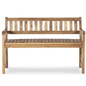 Linon Justice Catalan Bench, Teak