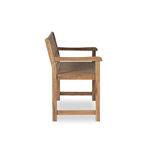 Linon Justice Catalan Bench, Teak