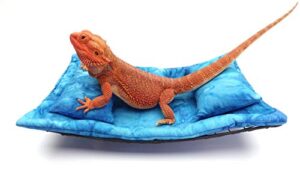 chaise lounge for bearded dragons, blue heaven batik fabric