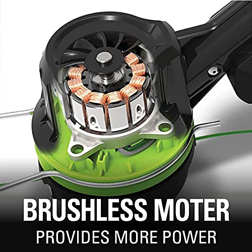 Greenworks 80V 16 inch Brushless String Trimmer, 2.0Ah Battery & Rapid Charger Included, ST80L210