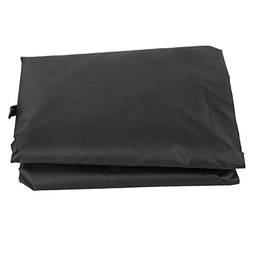 TOPINCN Swing Cushion Cover, 3 Seat Premium 190T Polyester Taffeta Swing Seat Cover Outdoor Waterproof Swing Chair Protective Cover for Patio Courtyard Garden 59.1 x 19.7 x 3.9in(Black)