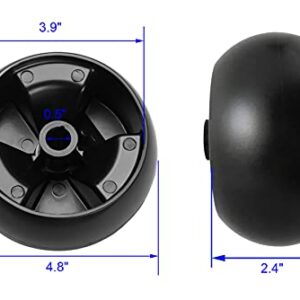 Replacement 734-04155 Deck Wheels Fit for Cad Mower - Deck Gauge Wheels Compatible with Cad LTX1050 LTX1040 XT1 Enduro Riding Mower, Craftsman LT2000 LT2500 42" 46" 50" 54" Deck Lawn Mower, 2 Pack