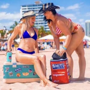 SHITI Coolers Soft Side Backpack Cooler for Partying at The Beach, Pool, Tailgate, or Camping - Holds 16 Cans w/Ice - Portable Backsaver - Insulated & Leak Proof - High Performance Yet Extremely Cool