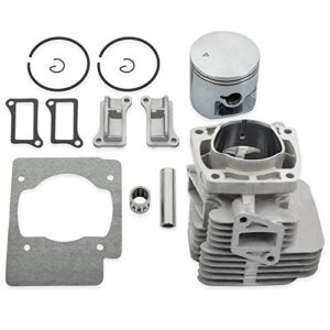 cylinder gasket piston ring kit 51mm compatible with redmax ebz8500 ebz8500rh backpack blowers replace replace# 577424001