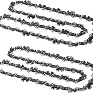 Abroman 2 Pack 8 inch Chainsaw Chain 3/8" LP Pitch - .043" Gauge - 34 Drive Links Replacement Chain for Black & Decker LPP120, LPP120B Poulan Remington Ryobi RY43160 WORX WG310 Pole Saw