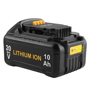 antrobut 10000mah replacement for dewalt batteries 20v dcb200 dcb208 dcb210 compatible with dewalt 20v max battery