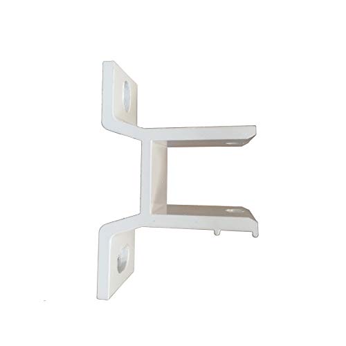 ALEKO Replacement Wall Mounting Bracket for Retractable Awnings - White Lot of 2