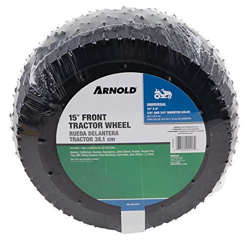 Arnold (490-325-0012) Lawn Mower Front Wheel-15-Inch Universal Fit, 15"