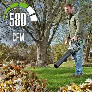 EGO Power+ LB5800 580 CFM Variable-Speed 56-Volt Lithium-ion Cordless Leaf Blower Battery & Charger Not Included