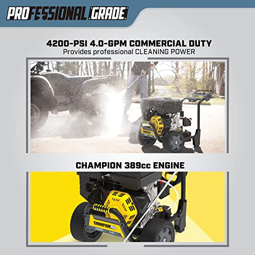 Champion Power Equipment 4200-PSI 4.0-GPM Commercial Duty Low Profile Gas Pressure Washer