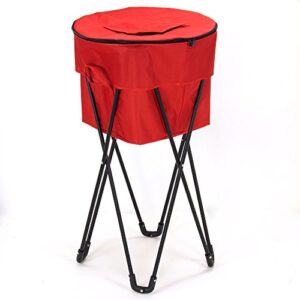 household essentials 2170-1 standing ice cooler, red