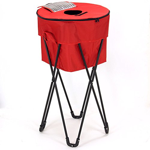 Household Essentials 2170-1 Standing Ice Cooler, Red