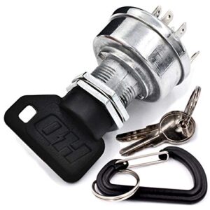 hd switch starter ignition switch replaces john deere 130 160 165 170 175 180 185 240 245 260 265 285 320 500 : 3 keys & free carabiner