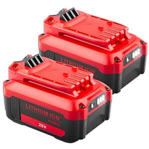 [2pack] 20v 6.0ah! high-output battery for craftsman v20 lithium battery 20-volt power tools cmcb201 cmcb202 cmcb202-2 cmcb204 cmcb204-2 cmcb205 battery