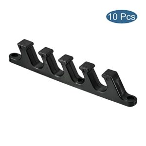 PATIKIL Chaise Adjustment Bracket, 10 Pack 5 Position Lawn Furniture Multi Position Back Support Adjuster for Outdoor Lounge Patio, Black