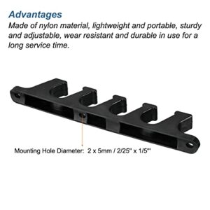 PATIKIL Chaise Adjustment Bracket, 10 Pack 5 Position Lawn Furniture Multi Position Back Support Adjuster for Outdoor Lounge Patio, Black