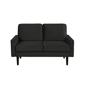 lifestyle solutions morgan loveseat, black