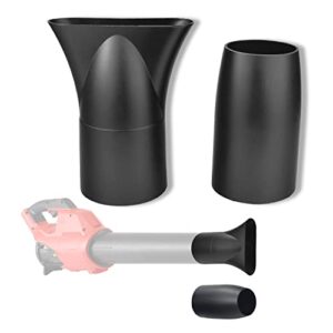 leaf blower flat nozzle and flare nozzle tip compatible with milwaukee leaf blower 2724-20 2724-21, touchless quick drying, cleaning and other uses., easy to install and remove.(black)