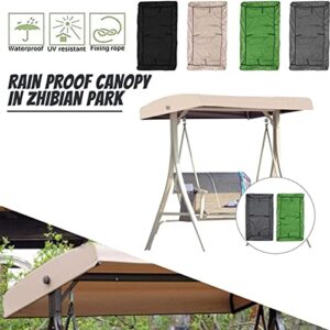 Swing Top Cover Swing Canopy Replacement Cover,Swing Canopy Cover Waterproof Hammock Cover Top Outdoor Garden Chair Sunscreen Cover Top Cover for Seat Furniture (Cover Only)