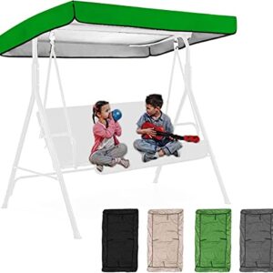 Replacement Patio Swings Canopy Outdoor Replaceable Porch Top Cover Sunscreen Waterproof,Garden Patio Outdoor Rainproof Swing Canopy Outdoor Sunscreen(Only Canopy Cover)