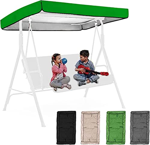 Replacement Patio Swings Canopy Outdoor Replaceable Porch Top Cover Sunscreen Waterproof,Garden Patio Outdoor Rainproof Swing Canopy Outdoor Sunscreen(Only Canopy Cover)