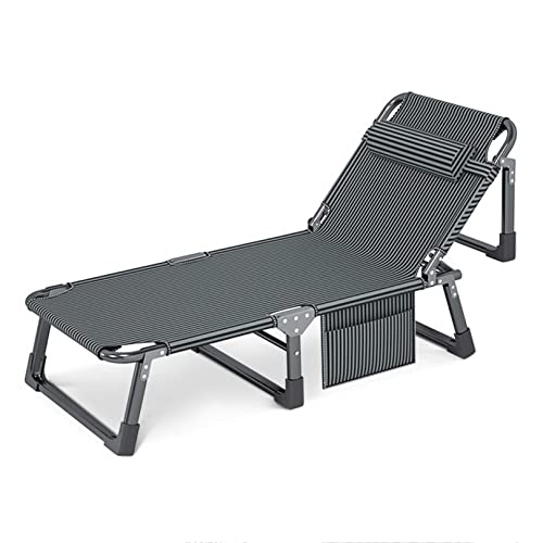 ABaippj Portable Foldable Lounge Chair Outdoor Zero Gravity Durable Recliner Seat Adjustable with Removable Pillow Perfect for Camping, Beach Side, Pool Side