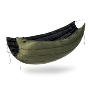 onewind premium hammock underquilt, full length underquilt with insulation for hammock camping, hiking, backpacking and travel. lightweight and portable, 50f, od green