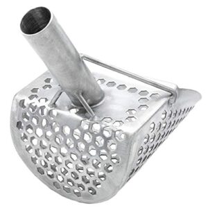 CKG 9 x 6 Sand Scoops Metal Detecting Shovel Sifter Scoop Stainless Steel 304 with Hexagon Holes