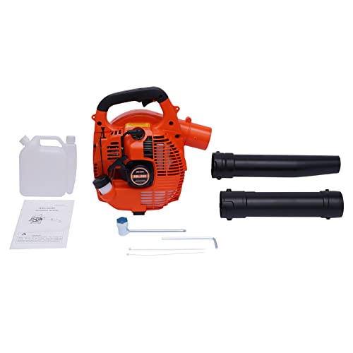 2-Cycle Gas Powered Handheld Leaf Blower - Gasoline Blower for Lawn Care (25.4CC Handheld)