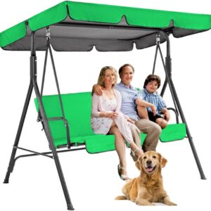 210D Oxford Cloth Swing Canopy Cover,Universal Garden Swing Seat Canopy Replacement,Waterproof Sunshade Replacement Canopy Cover for Garden Swing Hammock Outdoor