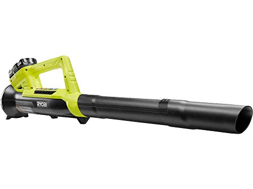 Ryobi ONE+ 90 MPH 200 CFM 18-Volt Lithium-Ion Heavy Duty Durable Cordless Leaf Blower - 2.0 Ah Battery and Charger Included, Compact, (Renewed)