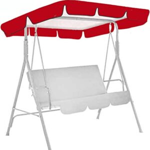 Replacement Canopy for Garden Swing Seat,Swing Top Cover Canopy Replacement,Swing Chair Top Cover Roof Sun Shade Sun Lounger for Outdoor,UV Resistent- Cover Only