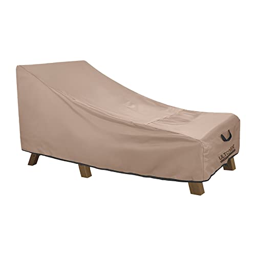 ULTCOVER Waterproof Patio Lounge Chair Cover Heavy Duty Outdoor Chaise Lounge Covers - 68L x 30W x 30H inch