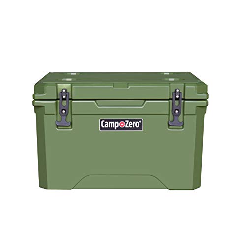 CAMP-ZERO 40 | 42.26 Quart Premium Cooler/Ice Chest with 4 Molded-in Cup Holders | Dark Green