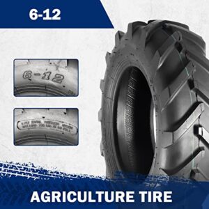 MaxAuto Farm Tractor Tire 6-12 Replace Kubota 7100 Series 4WD H167,2Pcs