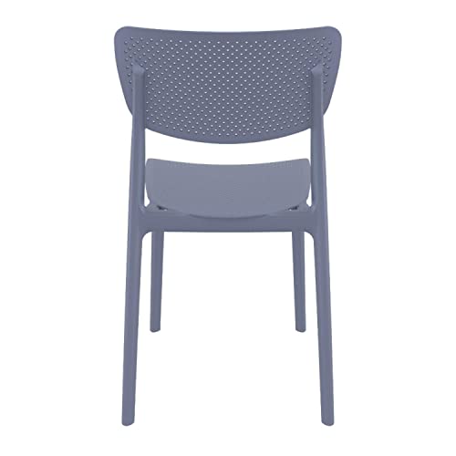 Compamia Lucy Dining Chair in Dark Gray Finish (Set of 2)