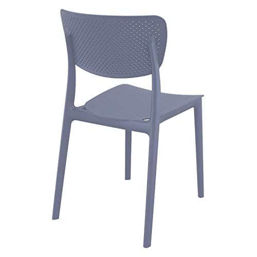 Compamia Lucy Dining Chair in Dark Gray Finish (Set of 2)