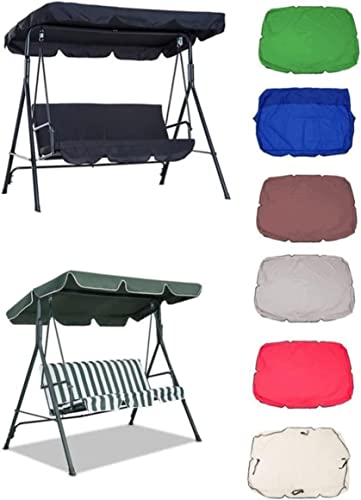 Outdoor Swing Canopy Replacement,Anti-UV/Waterproof Patio Chair Top Cover for Swing,Replacement Canopy Cover for 2/3-Seater-Swing Chair(Top Cover Only)